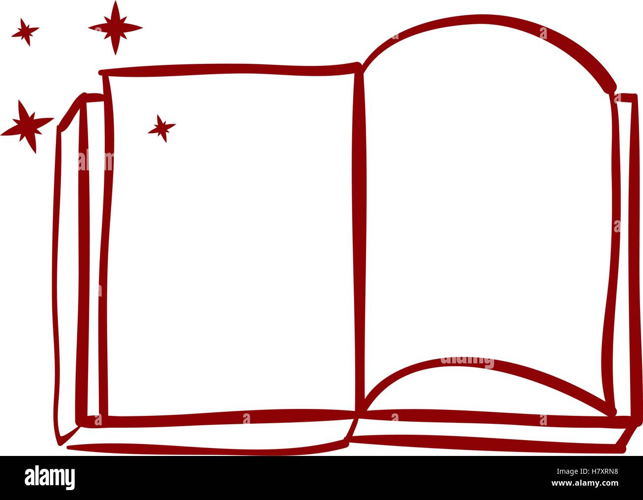Book object icon. Education literature read and library theme. Isolated ...