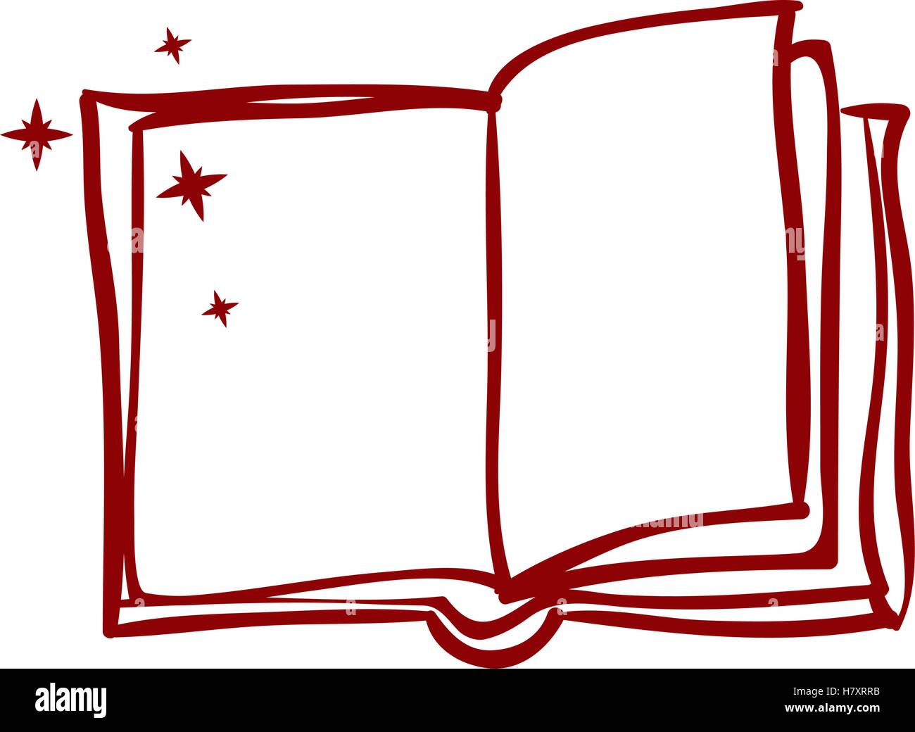 Book object icon. Education literature read and library theme. Isolated ...