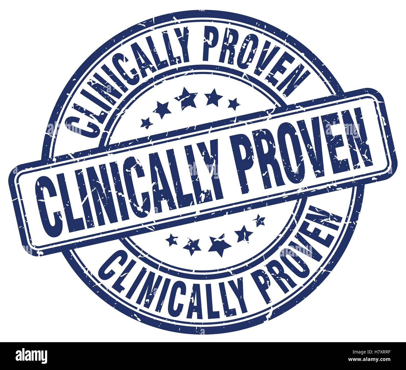 clinically proven blue grunge stamp Stock Vector Image & Art - Alamy