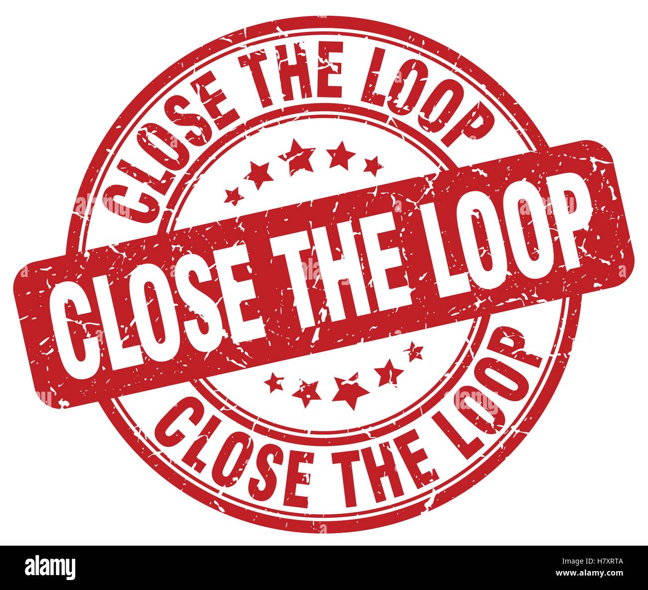 close the loop red grunge stamp Stock Vector Image & Art - Alamy