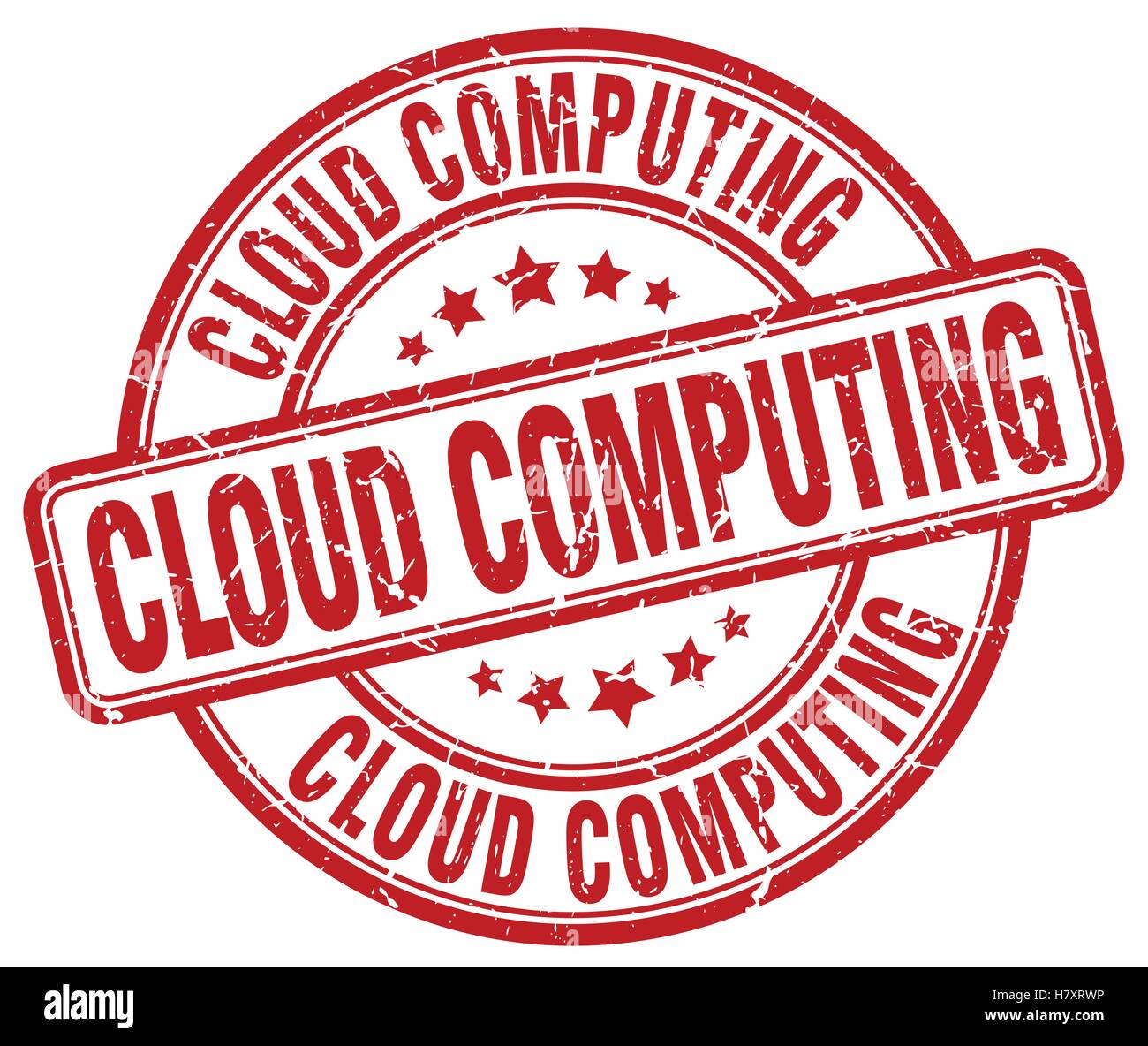 cloud computing red grunge stamp Stock Vector Image & Art - Alamy