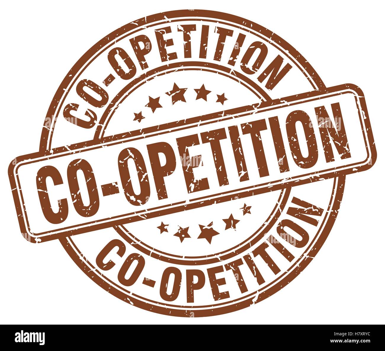 co-opetition brown grunge stamp Stock Vector Image & Art - Alamy