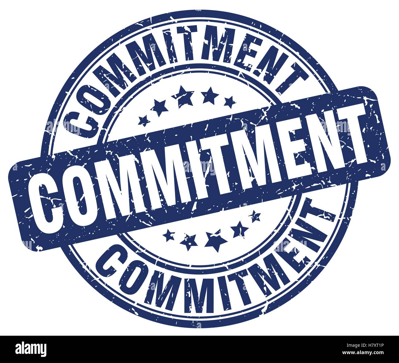 commitment blue grunge stamp Stock Vector Image & Art - Alamy