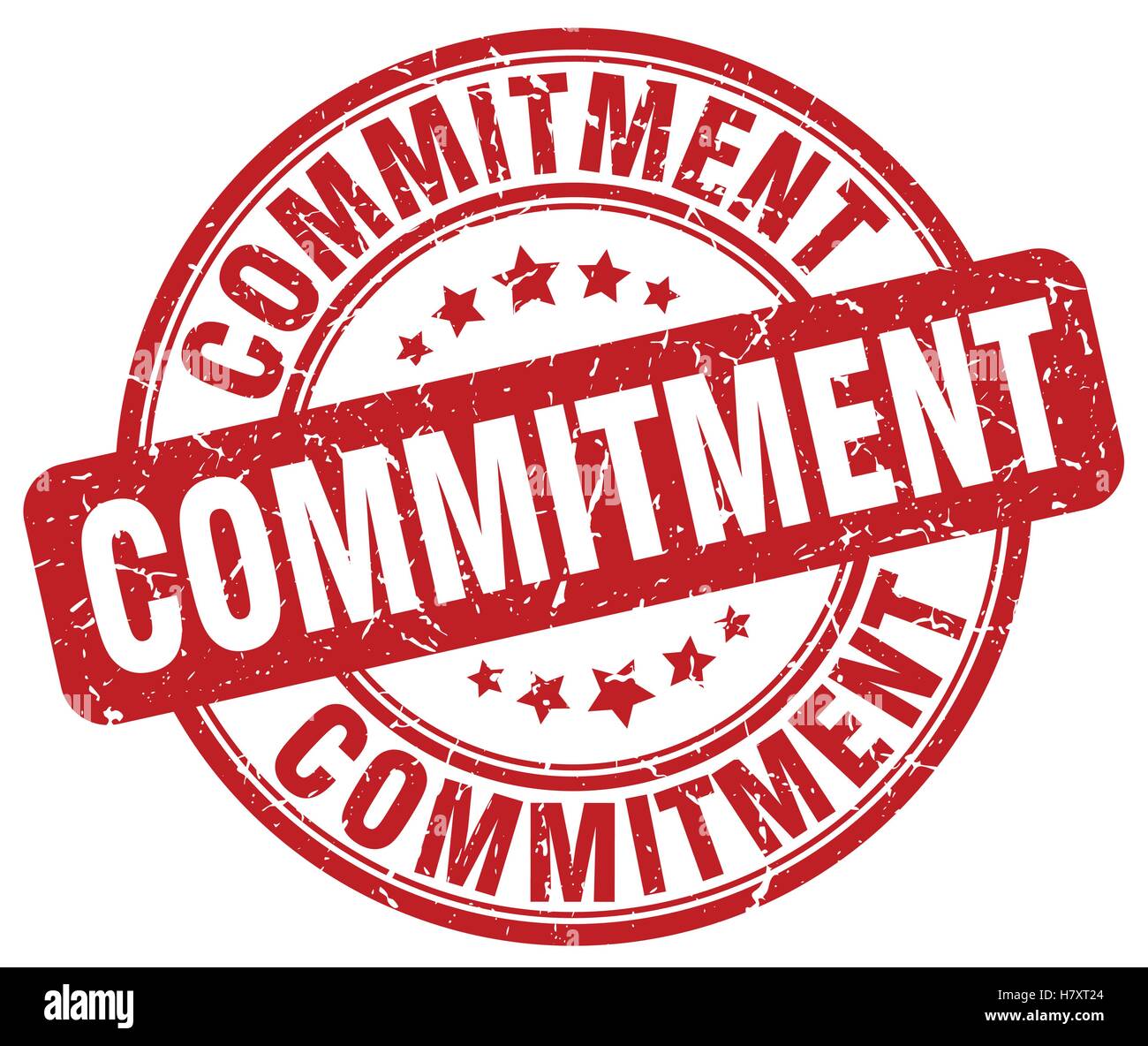 commitment red grunge stamp Stock Vector Image & Art - Alamy
