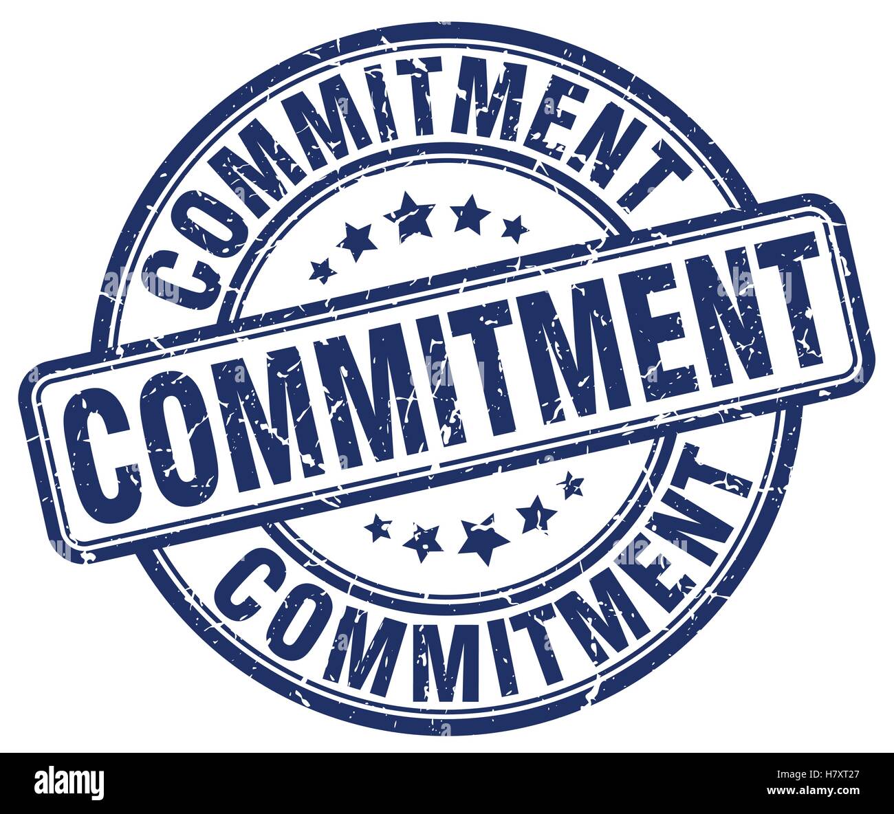 commitment blue grunge stamp Stock Vector Image & Art - Alamy