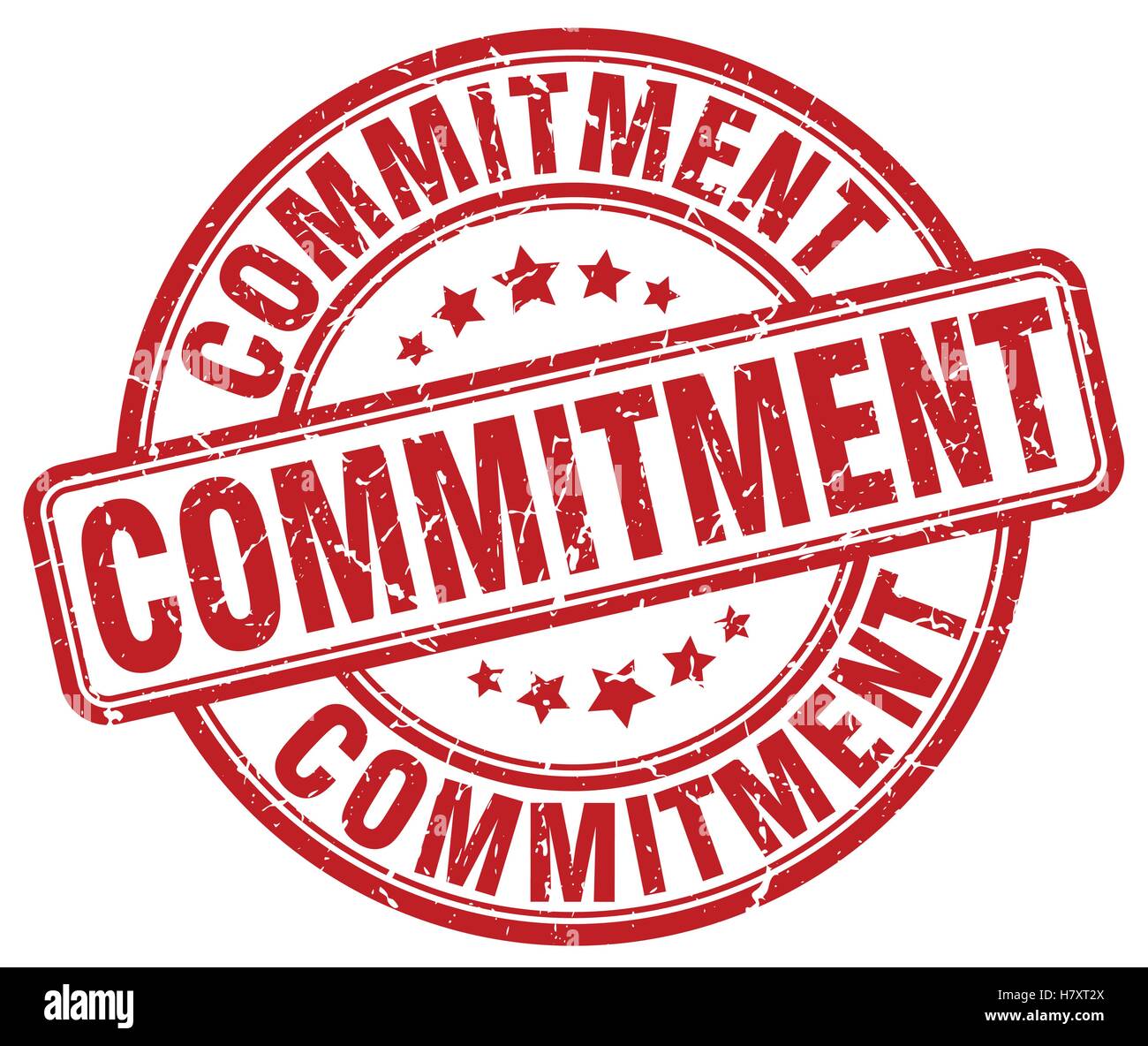 commitment red grunge stamp Stock Vector Image & Art - Alamy