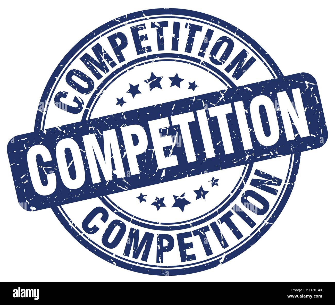 competition blue grunge stamp Stock Vector Image & Art - Alamy