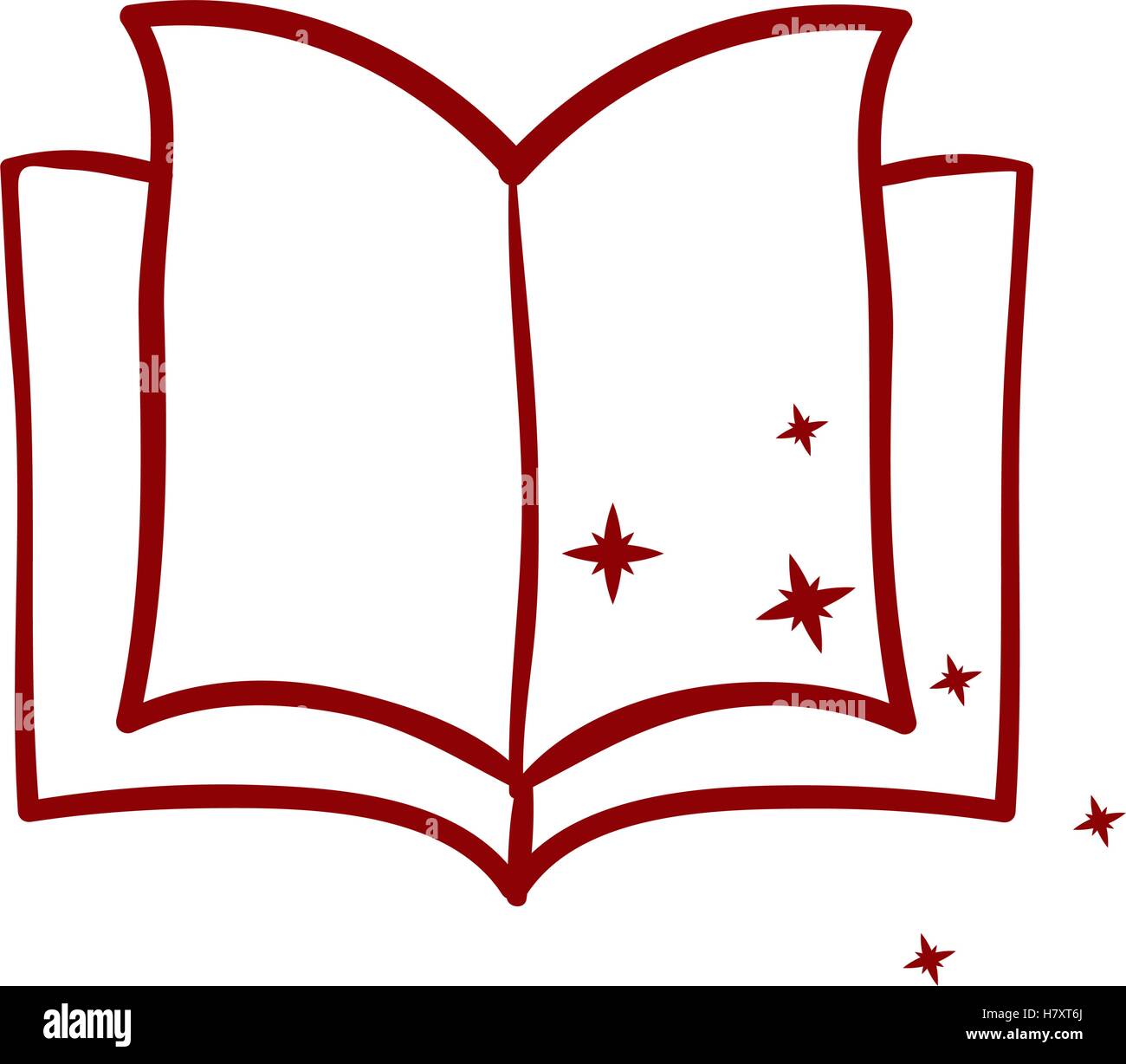 Book object icon. Education literature read and library theme. Isolated ...