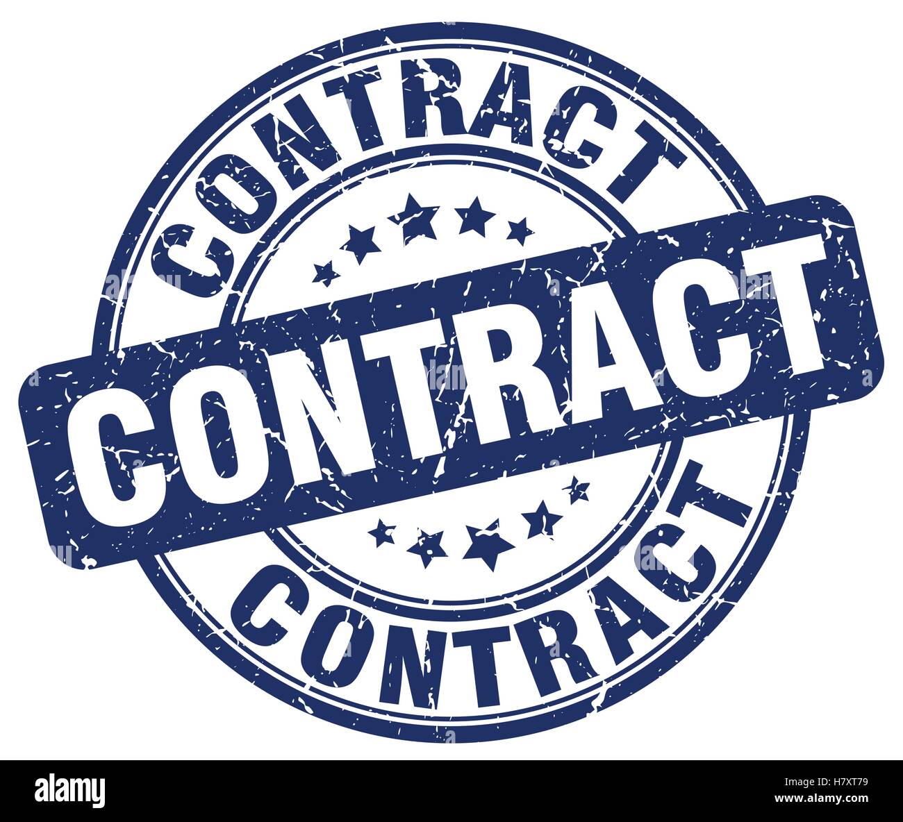 contract blue grunge stamp Stock Vector Image & Art - Alamy