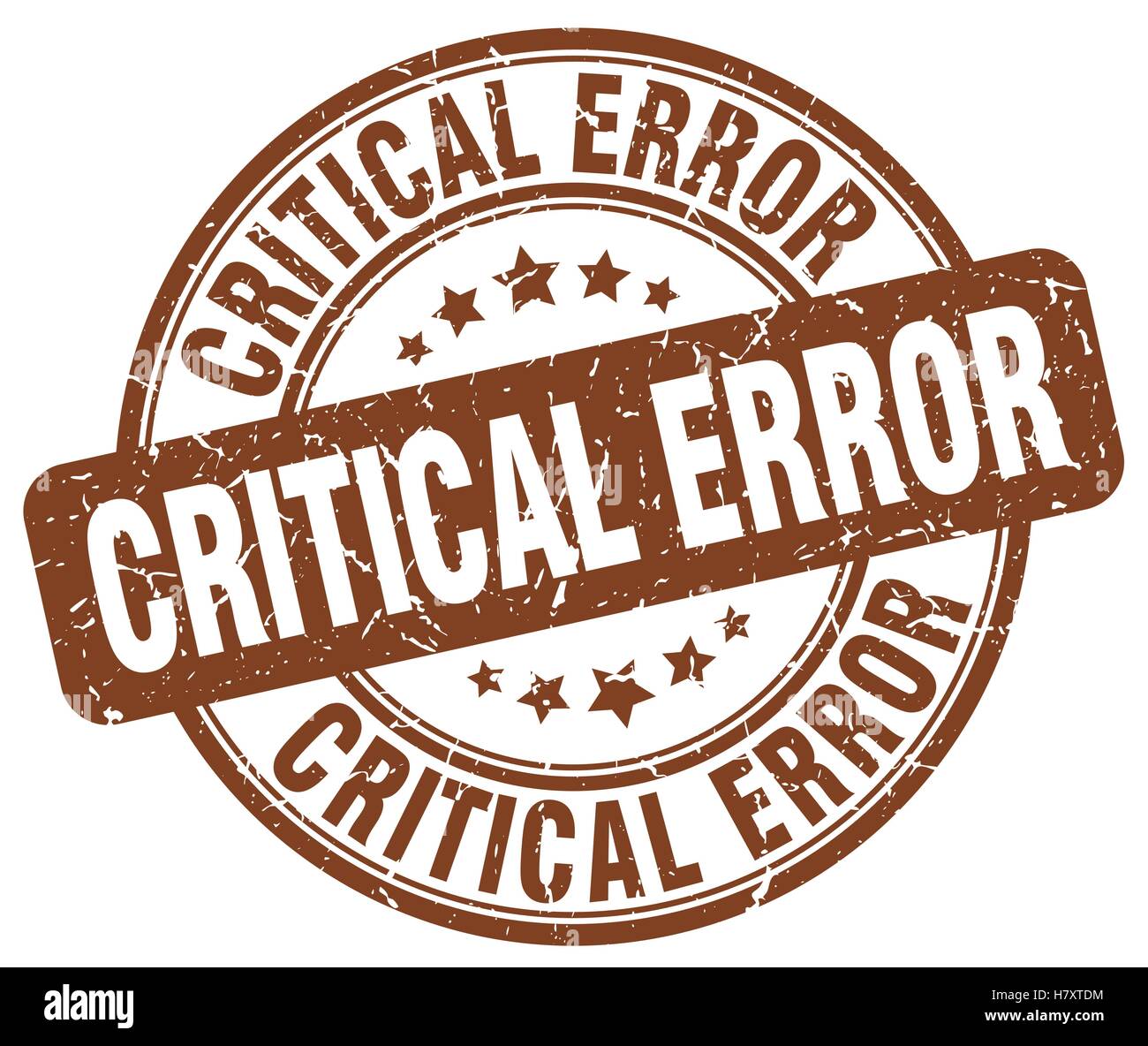 Critical error sign round hi-res stock photography and images - Alamy