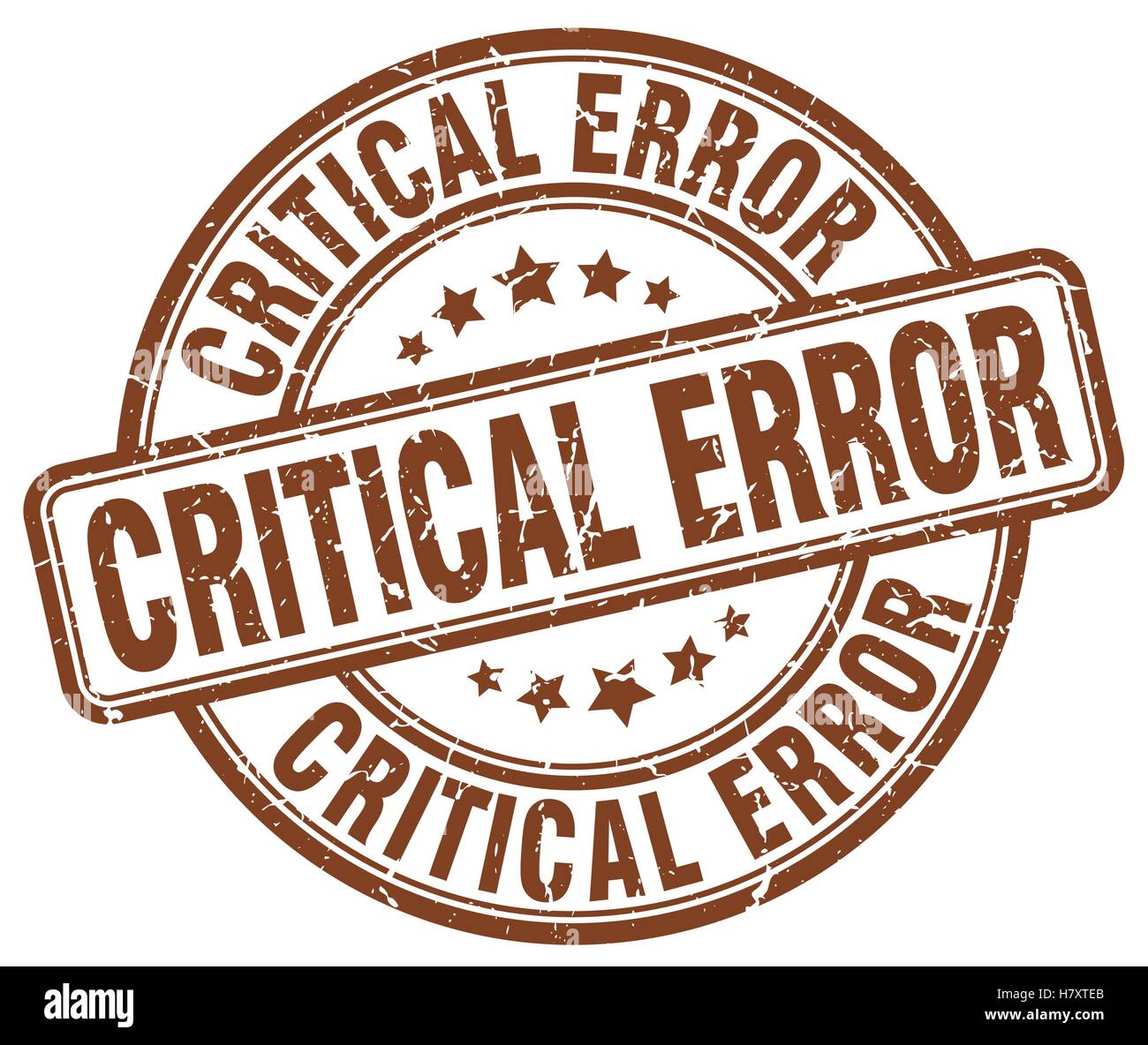 Critical error sign round hi-res stock photography and images - Alamy