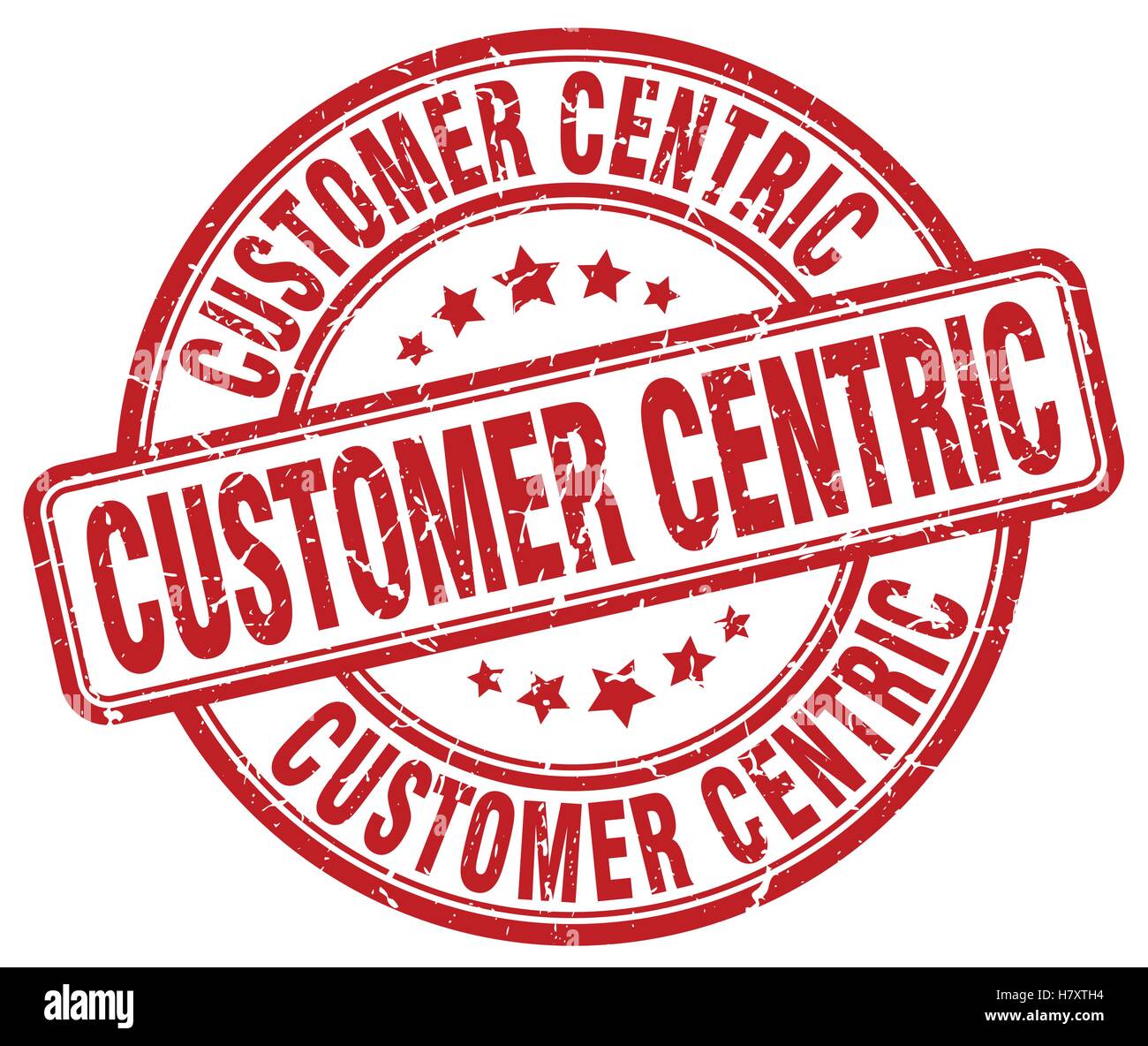 customer centric red grunge stamp Stock Vector Image & Art - Alamy