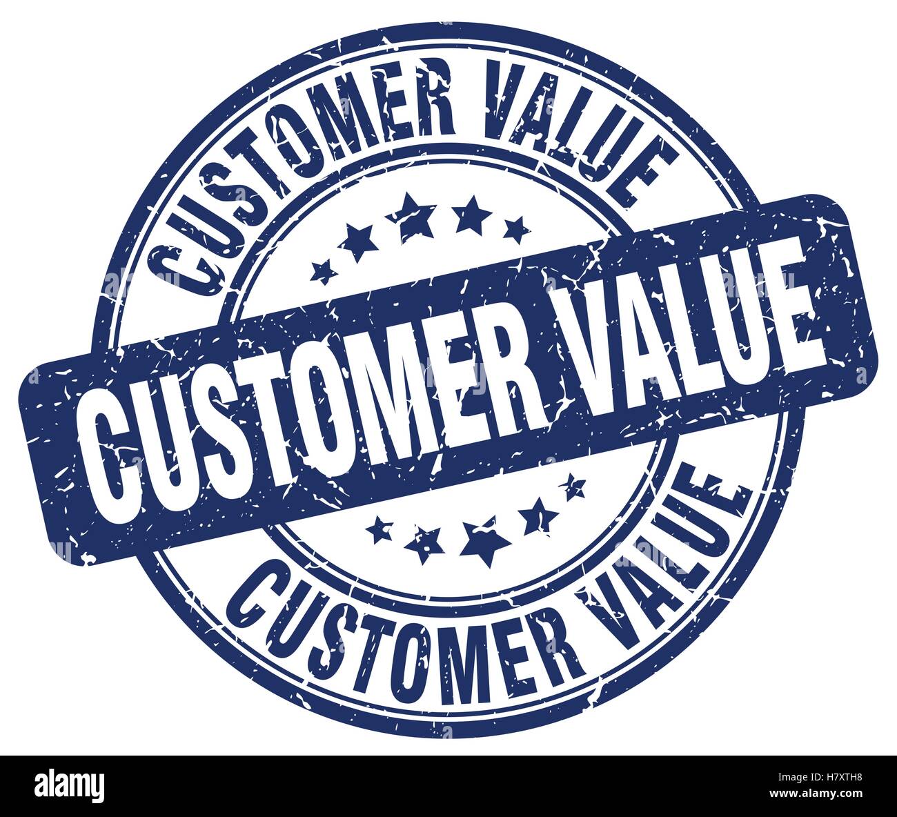customer value blue grunge stamp Stock Vector Image & Art - Alamy
