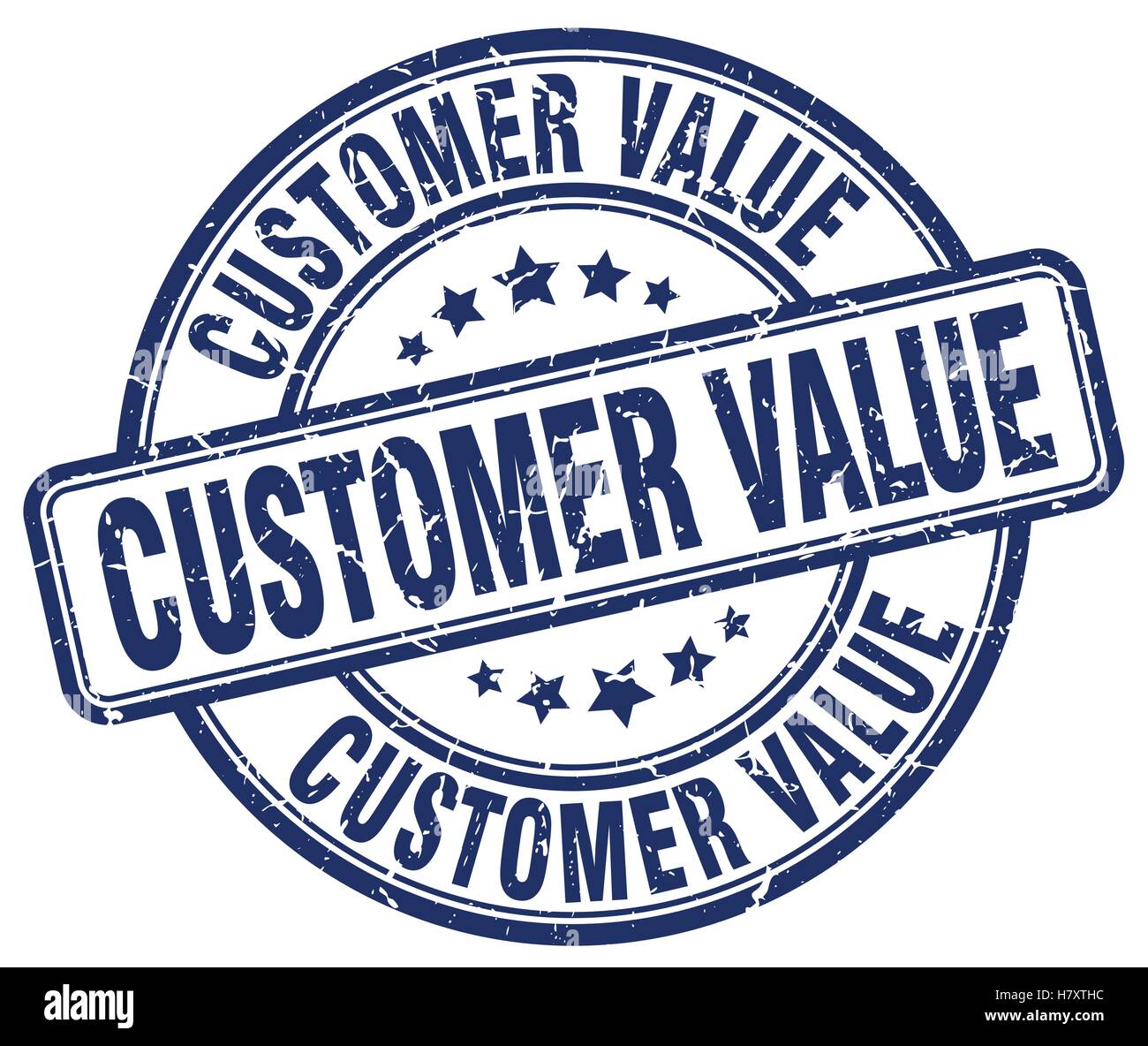 customer value blue grunge stamp Stock Vector Image & Art - Alamy