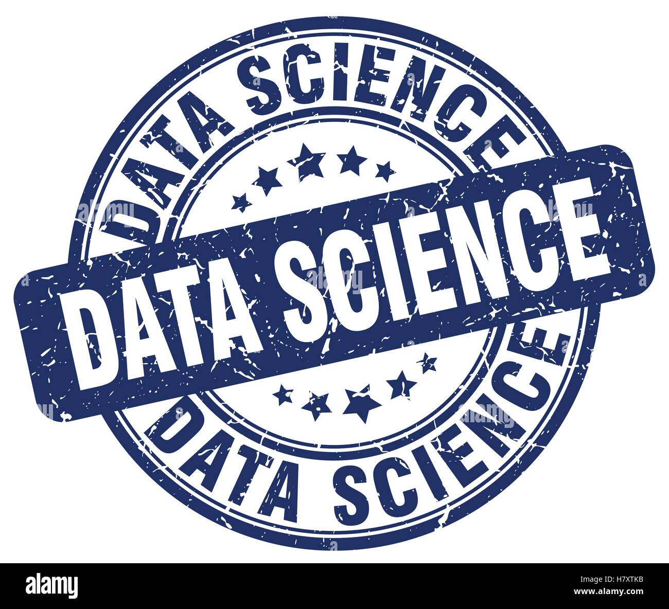 data science blue grunge stamp Stock Vector Image & Art - Alamy