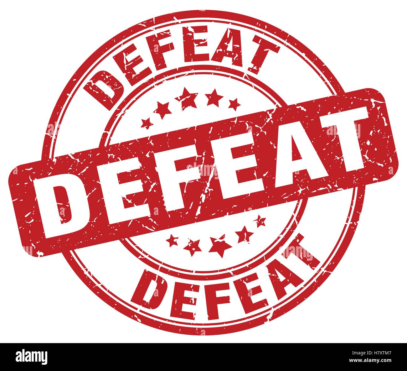 defeat red grunge stamp Stock Vector Image & Art - Alamy