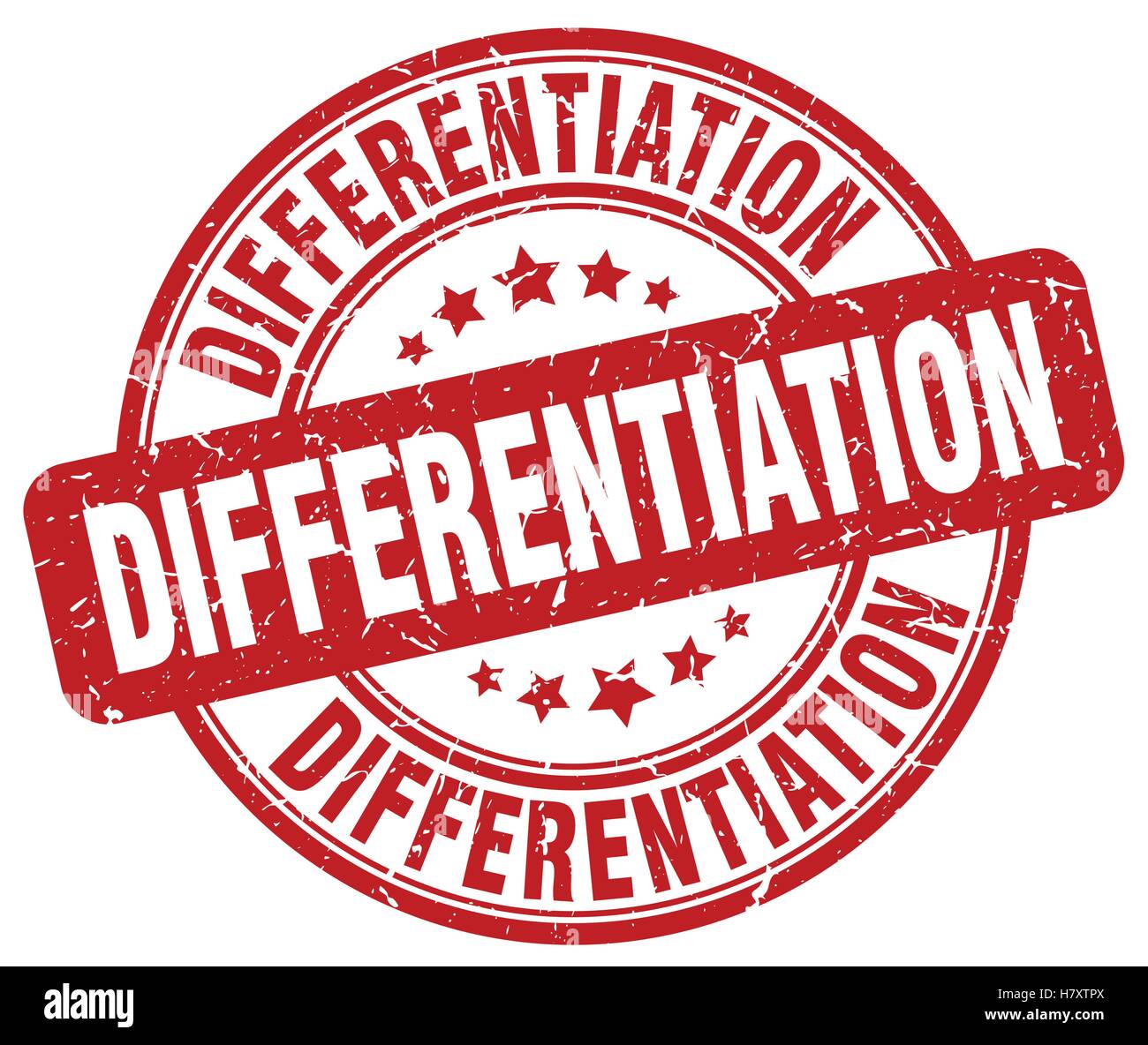differentiation red grunge stamp Stock Vector Image & Art - Alamy