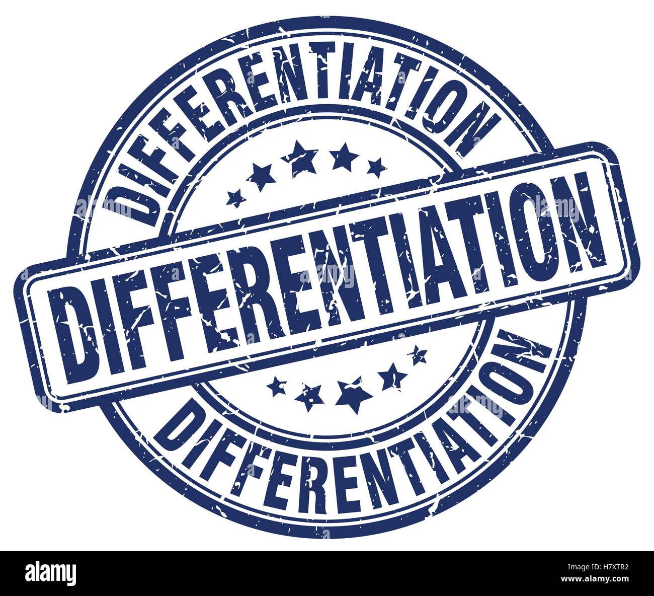differentiation blue grunge stamp Stock Vector Image & Art - Alamy