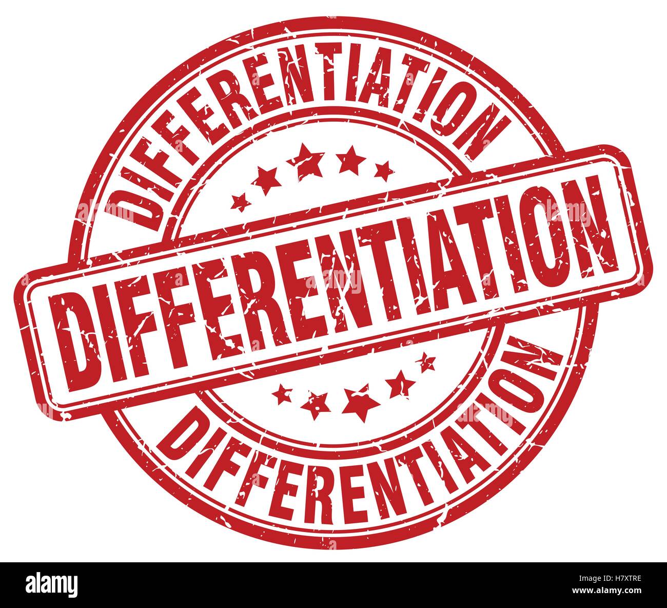 differentiation red grunge stamp Stock Vector Image & Art - Alamy
