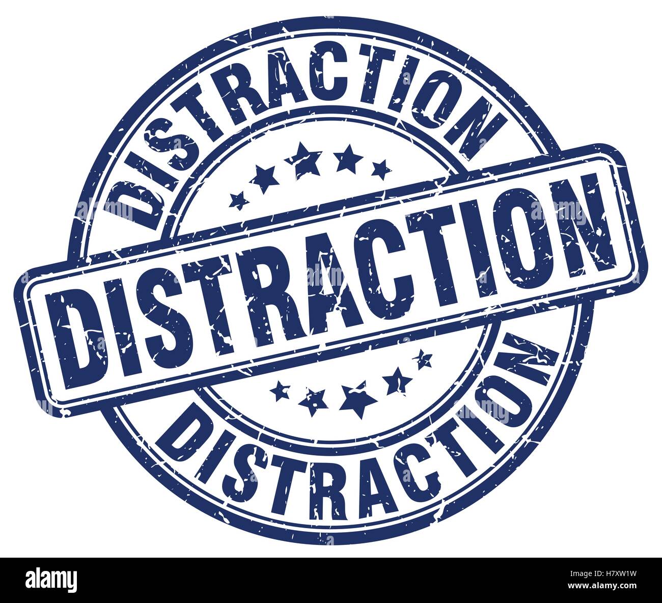 distraction blue grunge stamp Stock Vector Image & Art - Alamy