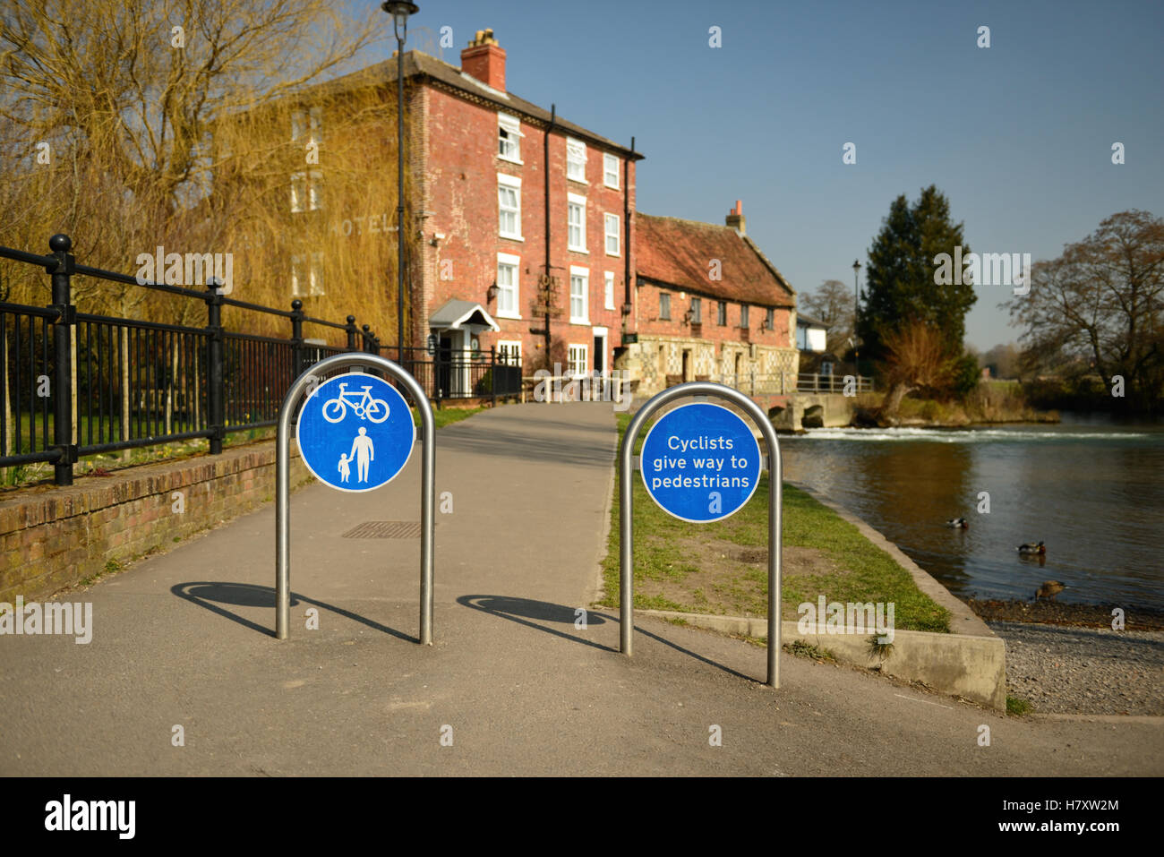The Old Mill at Harnham Stock Photo - Alamy