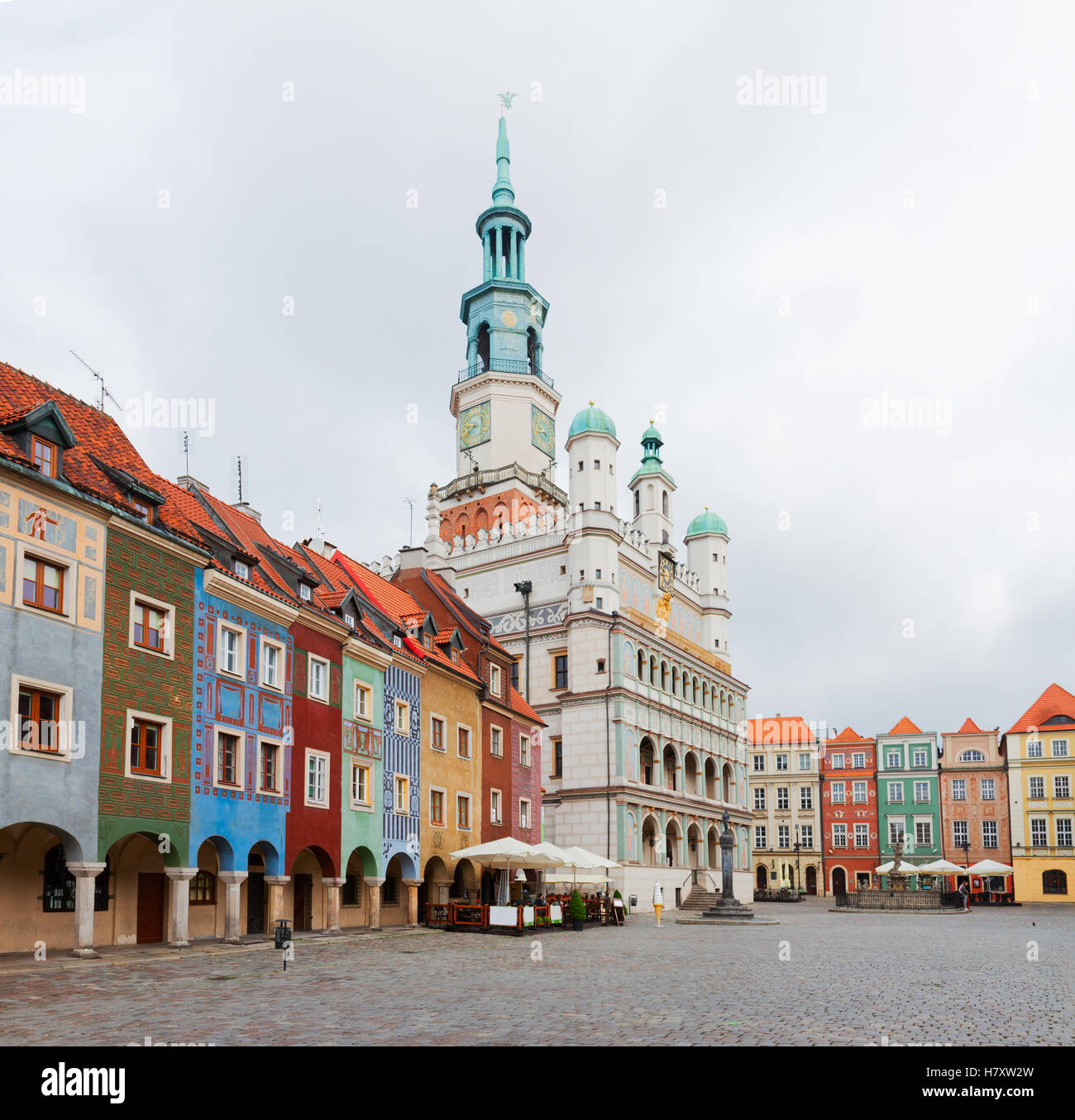 Old market square in Poznan, Poland Stock Photo - Alamy