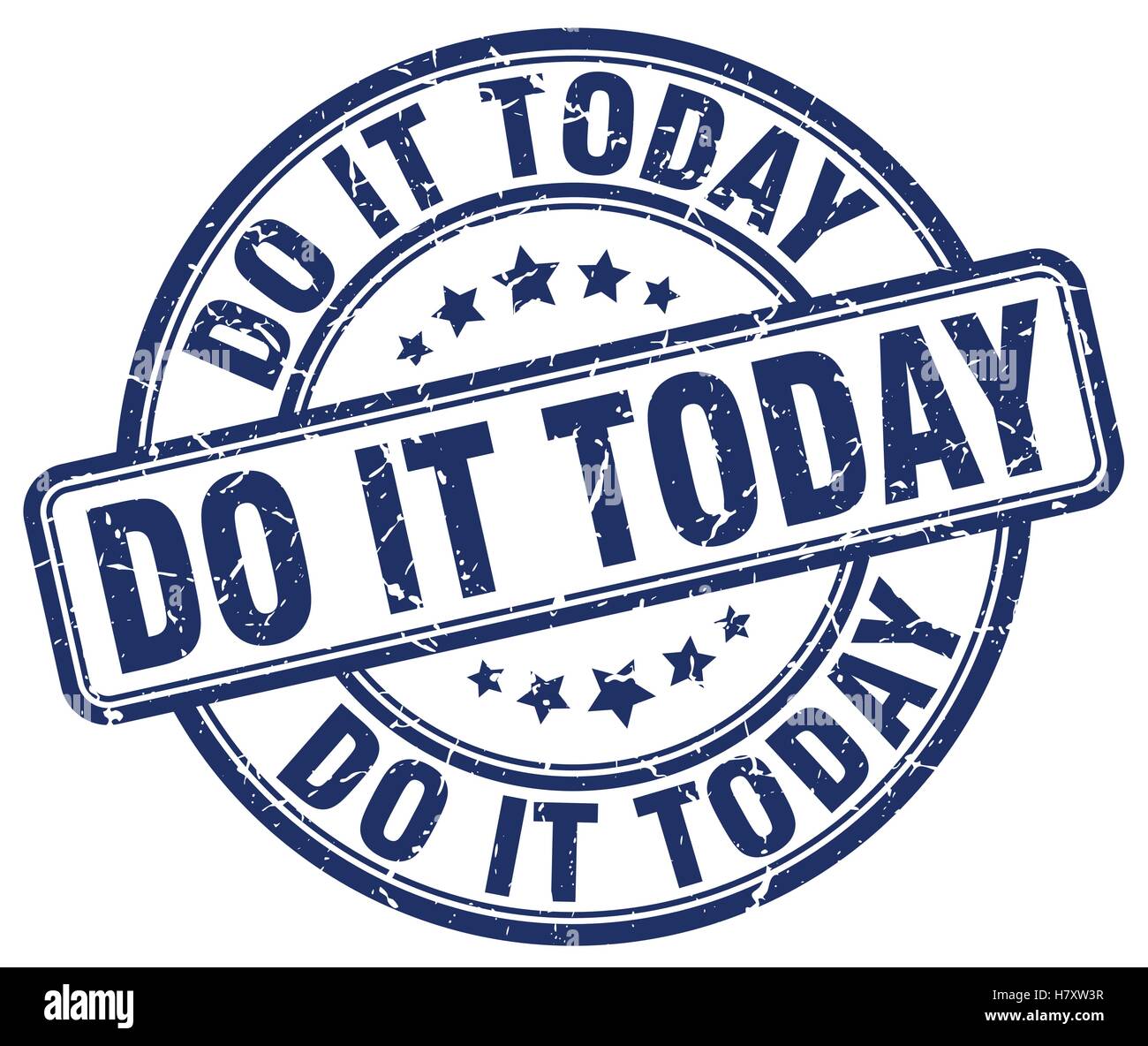 do it today blue grunge stamp Stock Vector Image & Art - Alamy