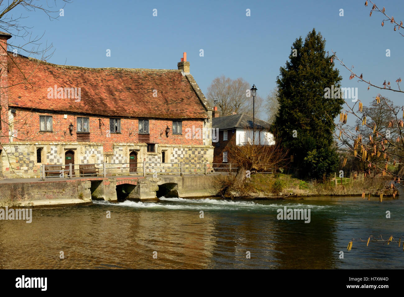 Part of the Old Mill at Harnham Stock Photo - Alamy
