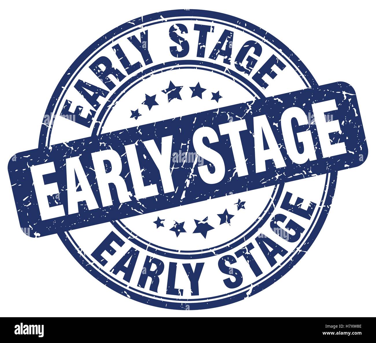 early stage blue grunge stamp Stock Vector Image & Art - Alamy