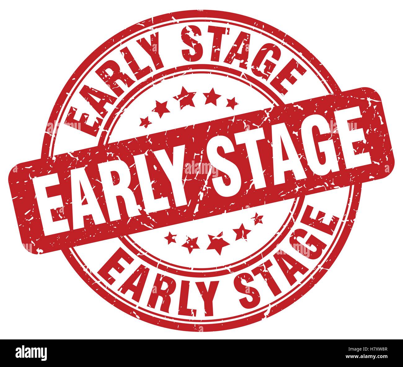 early stage red grunge stamp Stock Vector Image & Art - Alamy