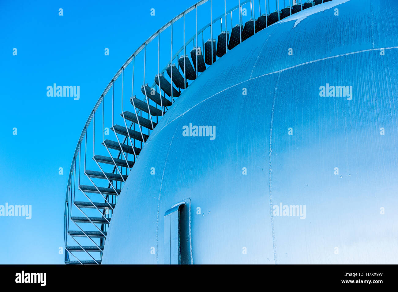 Horton sphere, Turner Valley gas plant; Turner Valley, Alberta, Canada ...
