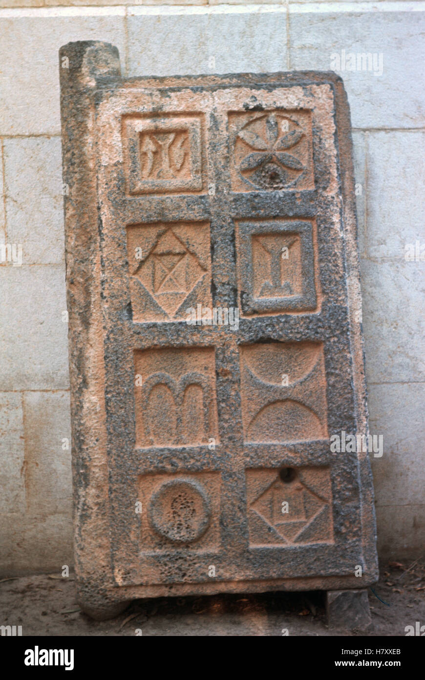 View of an ancient Door in the National Museum of Damascus in Syria ...