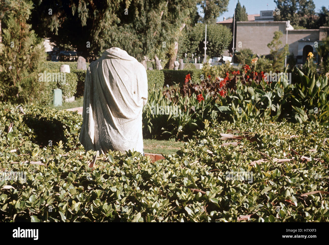 View of a statue in the National Museum of Damascus in Syria, Syria ...