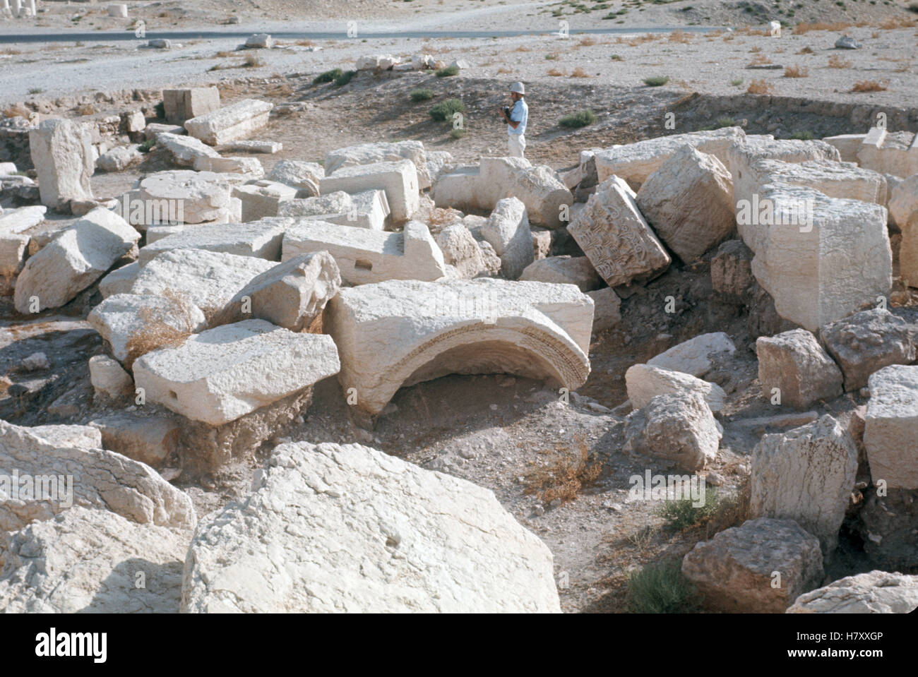 Ruins at the ancient Syrian city of Palmyra, Syria, September 1974 ...