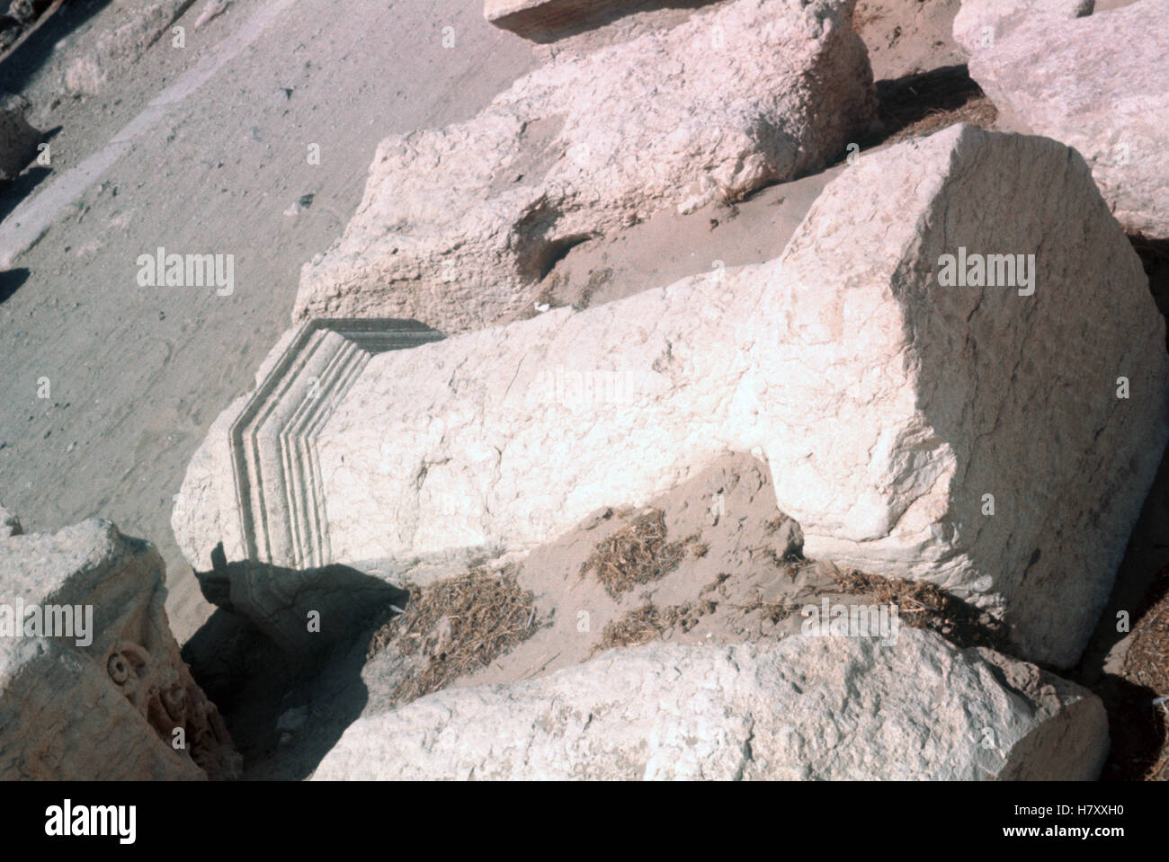Ruins at the ancient Syrian city of Palmyra, Syria, September 1974 ...