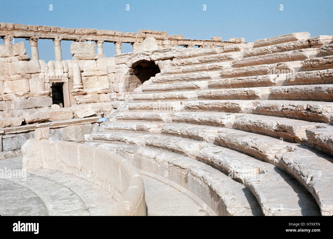 The Roman Theater at the ancient Syrian city of Palmyra, Syria ...