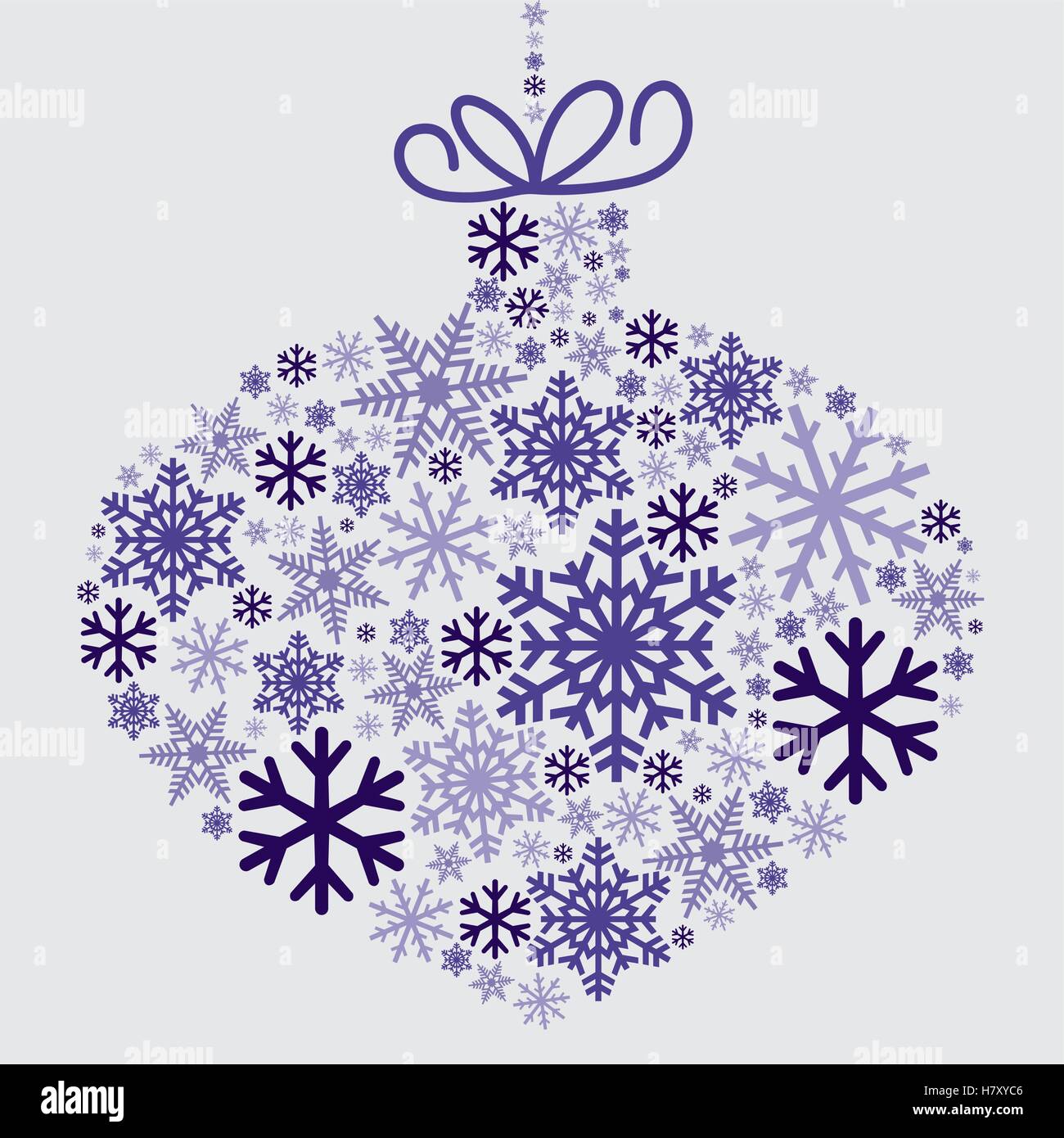 Bauble made of snowflakes in vector format Stock Vector Image & Art - Alamy