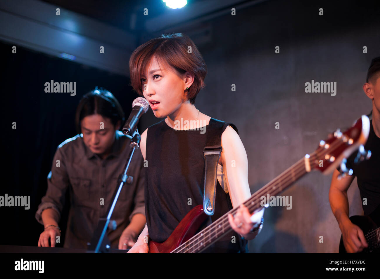 Chinese musical band performing on stage Stock Photo - Alamy