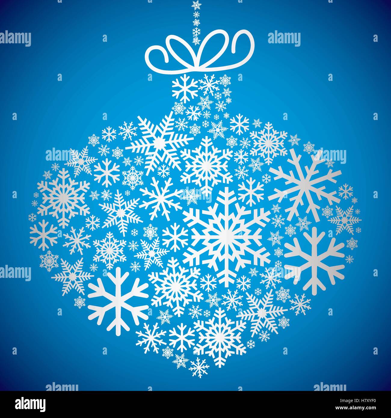Bauble made of snowflakes in vector format Stock Vector Image & Art - Alamy