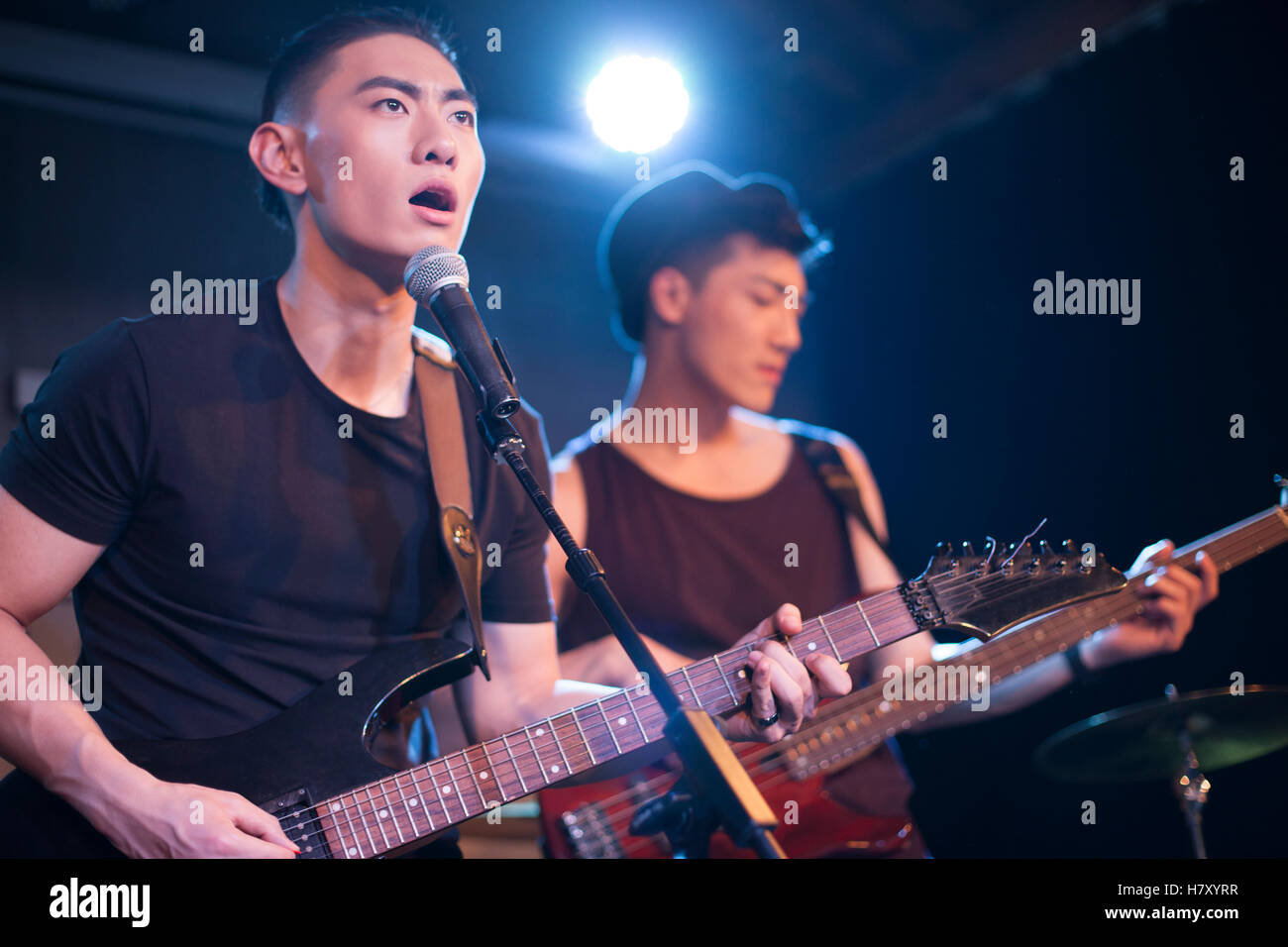 Chinese musical band performing on stage Stock Photo - Alamy