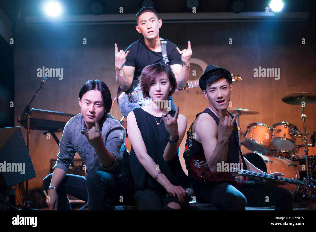 Rock band stage asia hi-res stock photography and images - Alamy