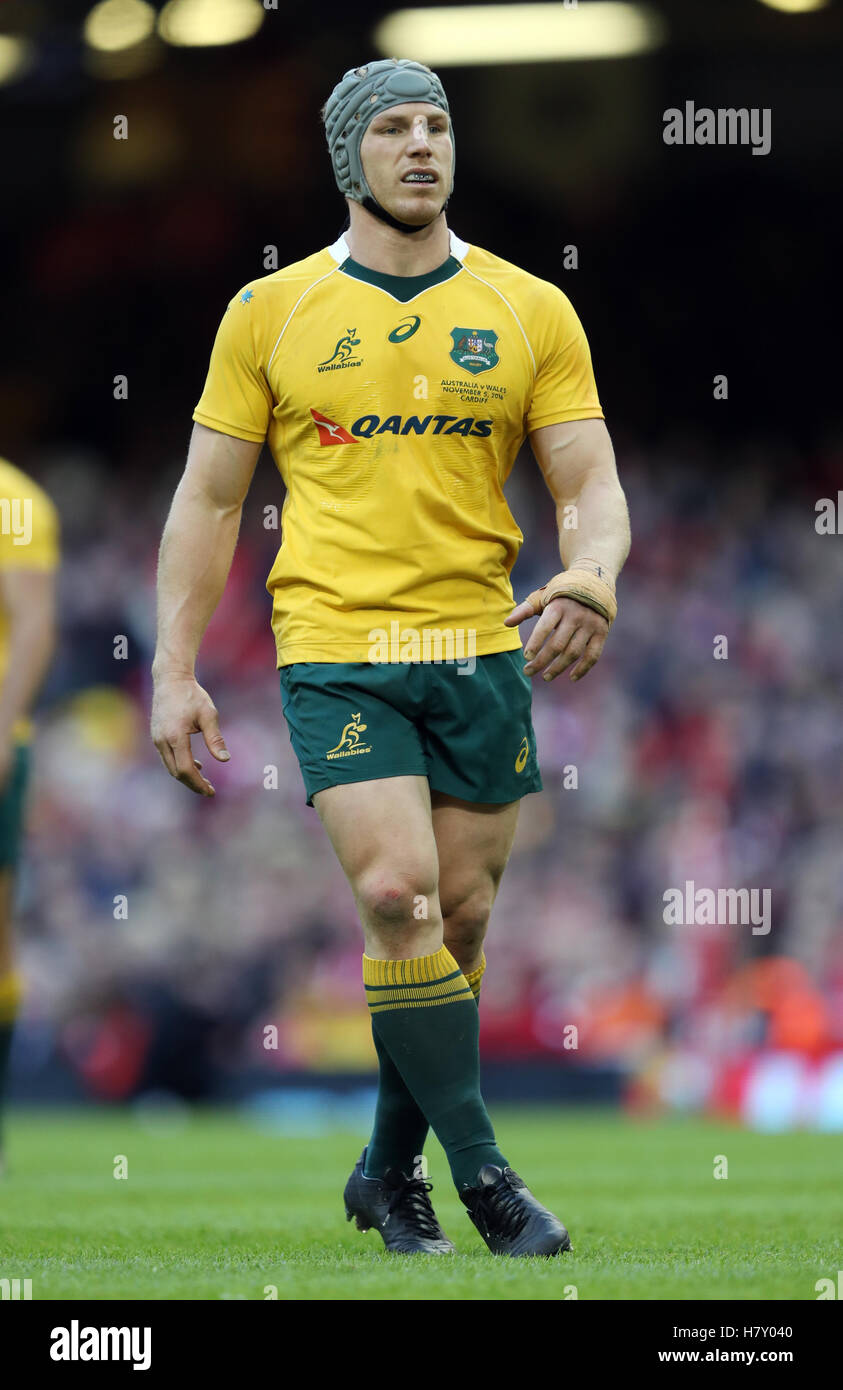 Australia's David Pocock during the Autumn International match at the ...
