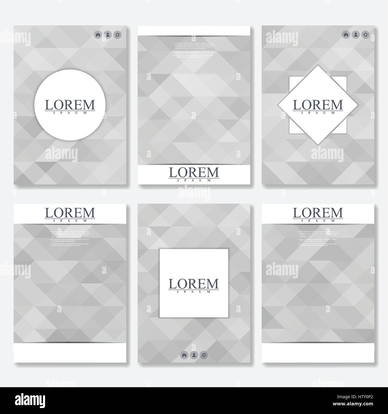 Vector brochure template, flyer, cover magazine in A4 size. Business abstract background with ...