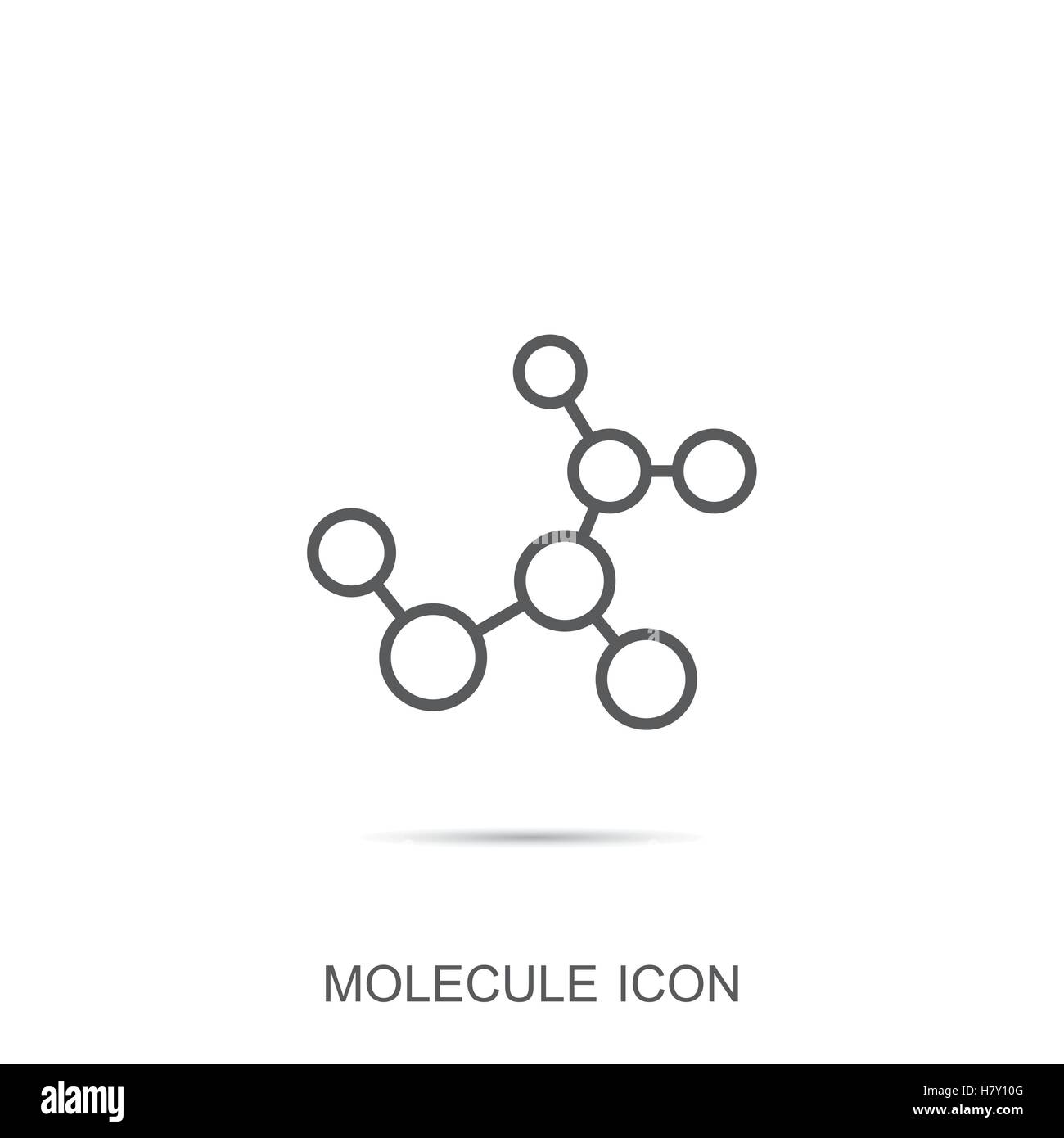 Molecule vector icon. Atom. Science and technology Stock Vector Image ...