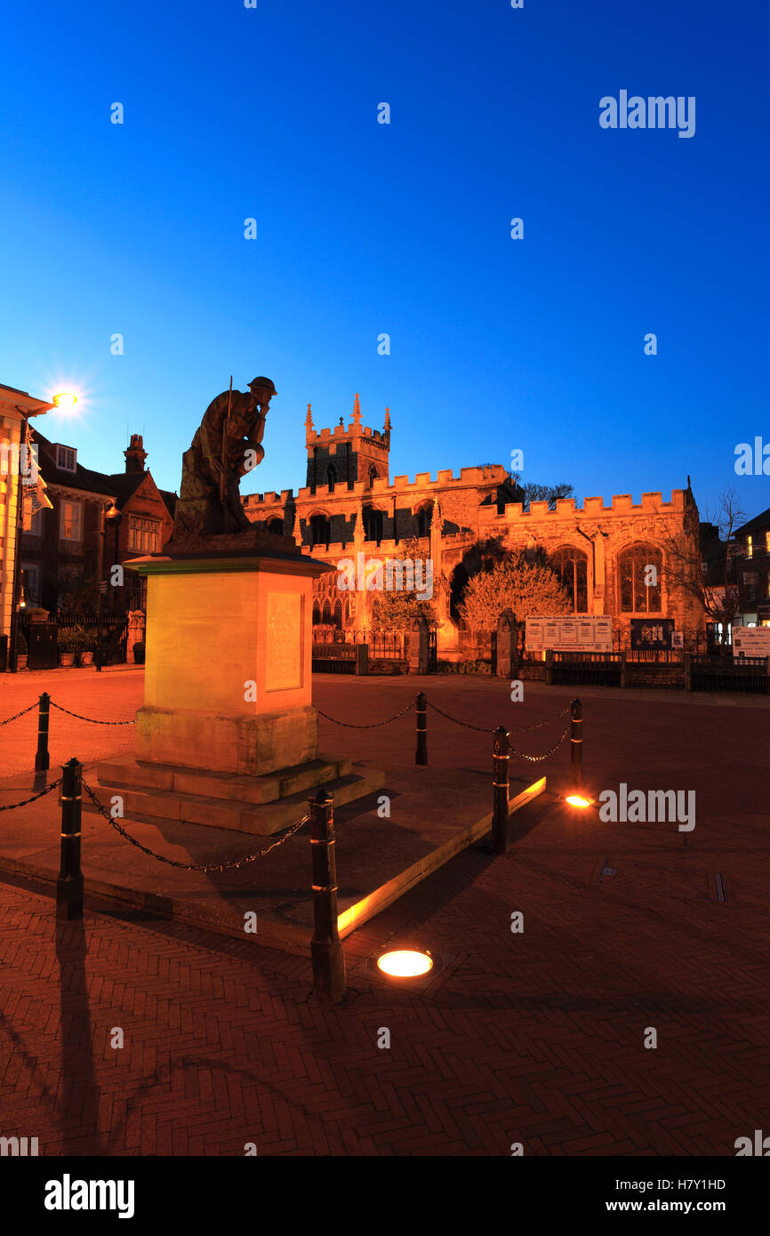 The War Memorial, Huntingdon Town, Market Square, Fenland ...