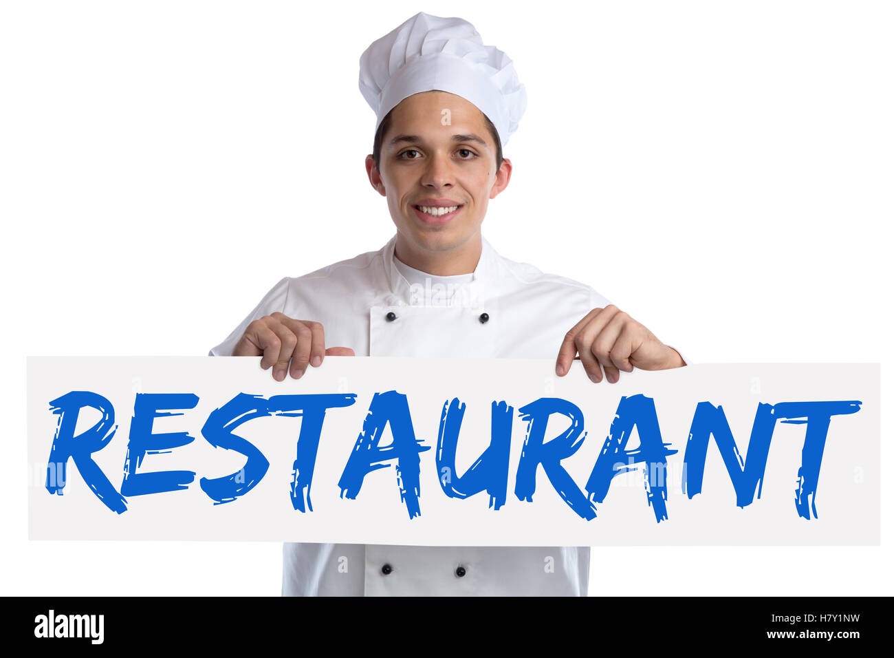 Restaurant food cook cooking isolated on a white background Stock Photo ...