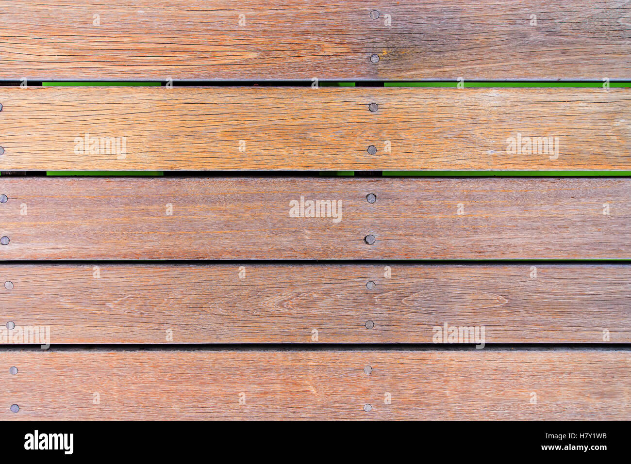 Old plank wood bridge floor Stock Photo - Alamy