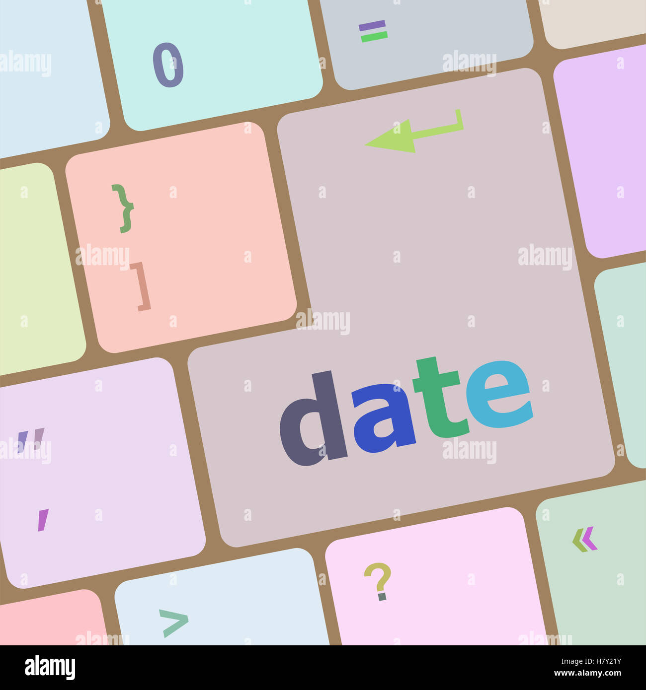 business concept: computer keyboard with word Date Stock Photo - Alamy