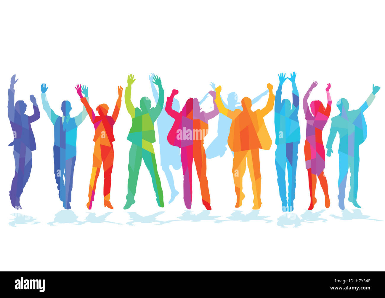 Enjoyment in group Stock Photo - Alamy