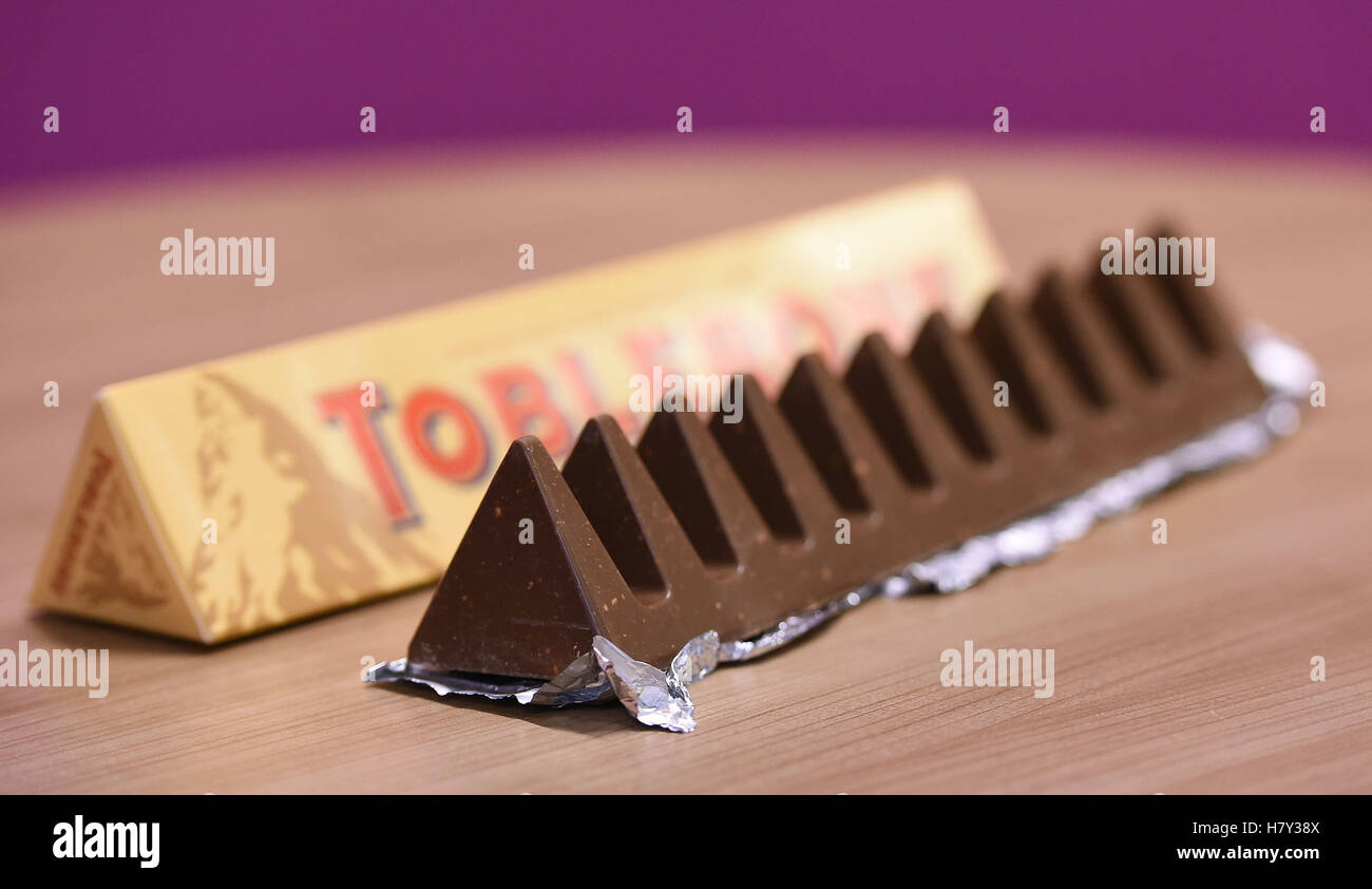 General view of the new Toblerone, as the maker of the famous Swiss ...
